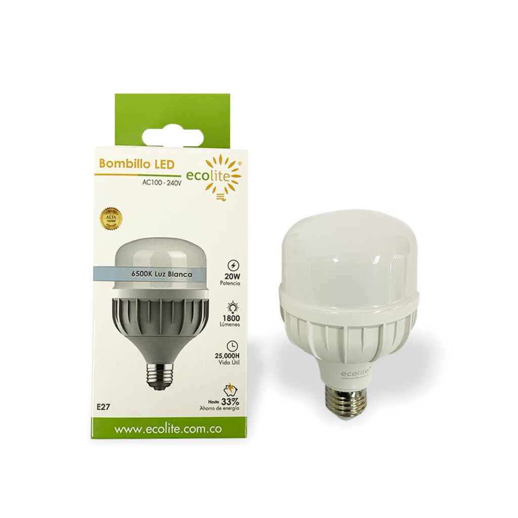Bombillo LED alta potencia 20W LBGFZ20W - Ecolite