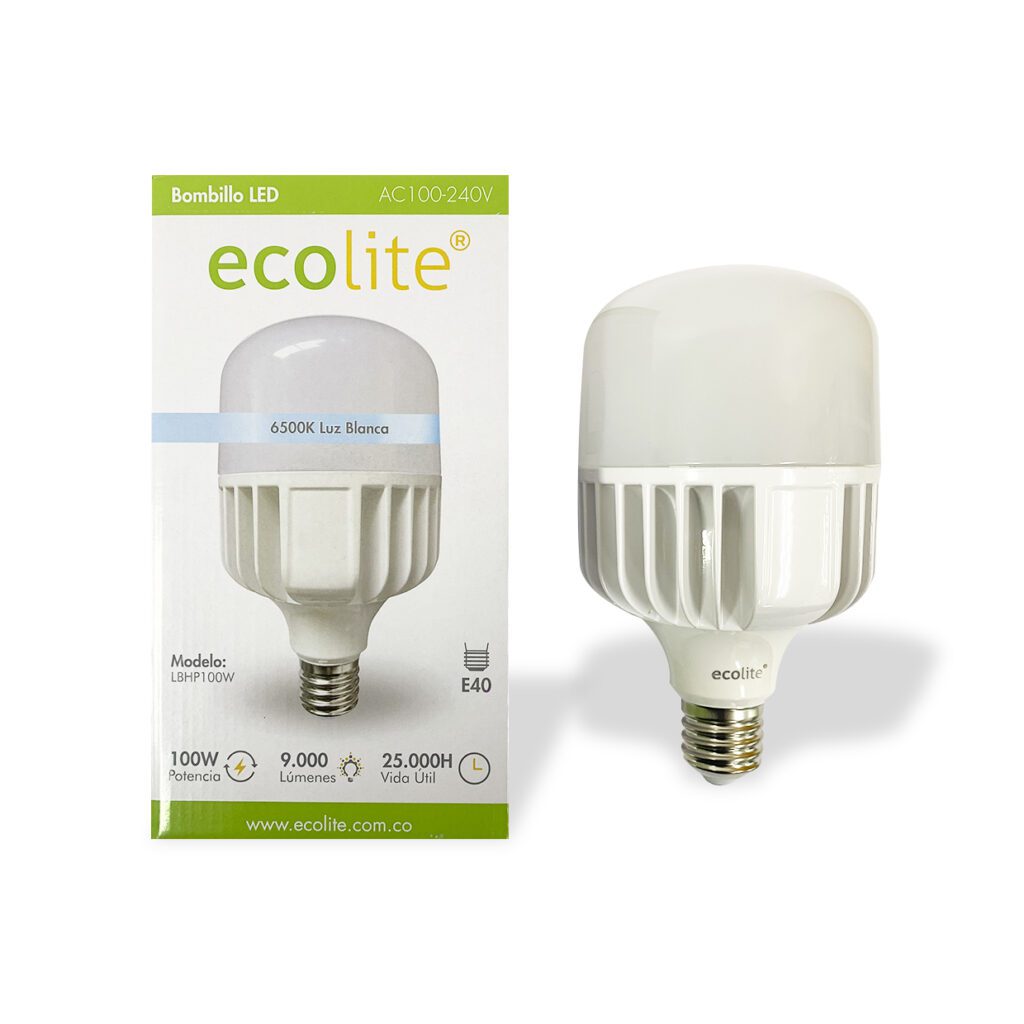Bombillo LED alta potencia 100W rosca E40 LBHP100W - Ecolite