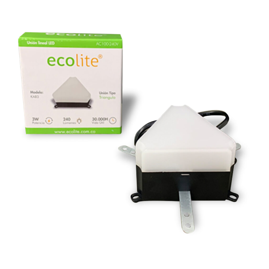 Unión lineal LED 3W KAB3 TRIANGULO - Ecolite