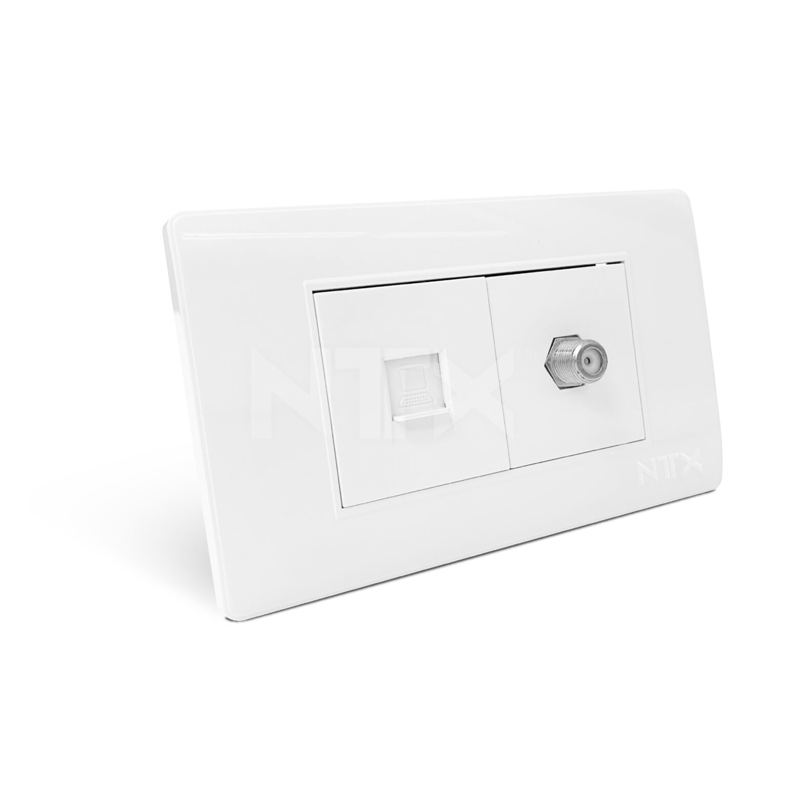 Toma Televisión + Toma LAN Datos N-1TV1LAN | 2024 | Ecolite